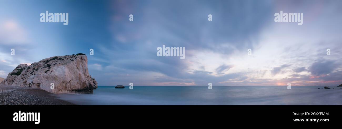 Legendary Aphrodite's rock or Petra tou romiou. Birthplace of Aphrodite ...