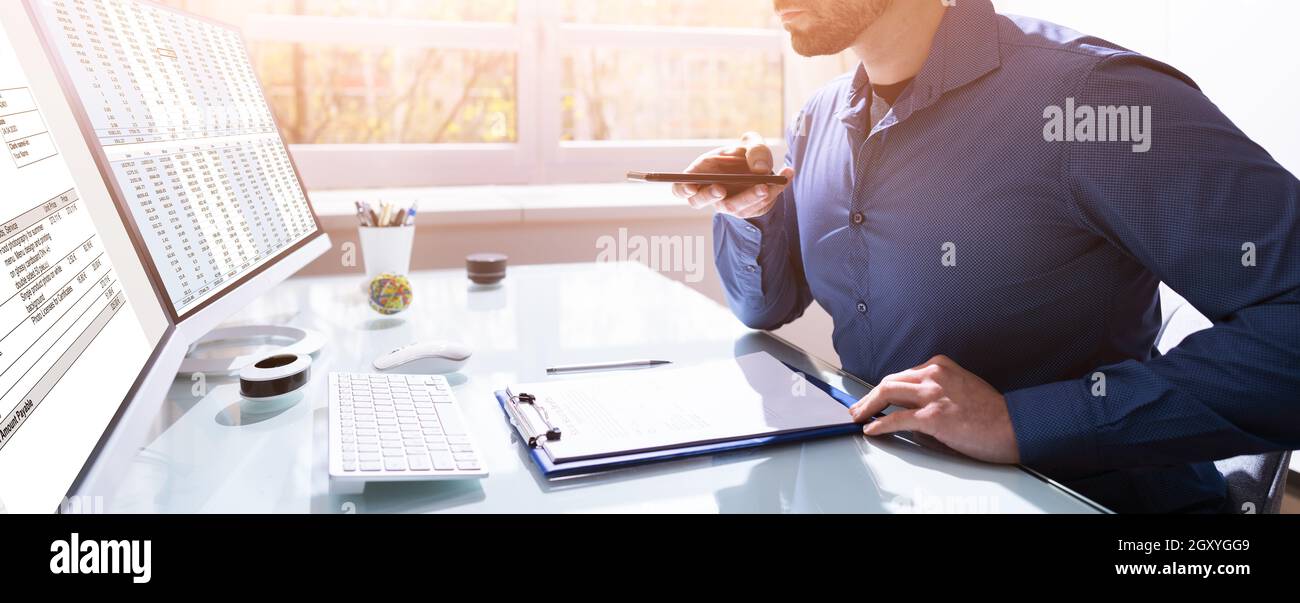 Taking Document Picture Using Phone Or Smartphone Stock Photo - Alamy