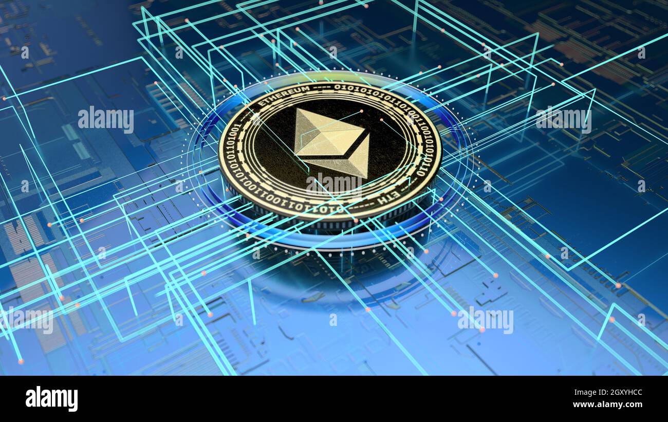 Abstract art of ethereum background Stock Photo - Alamy