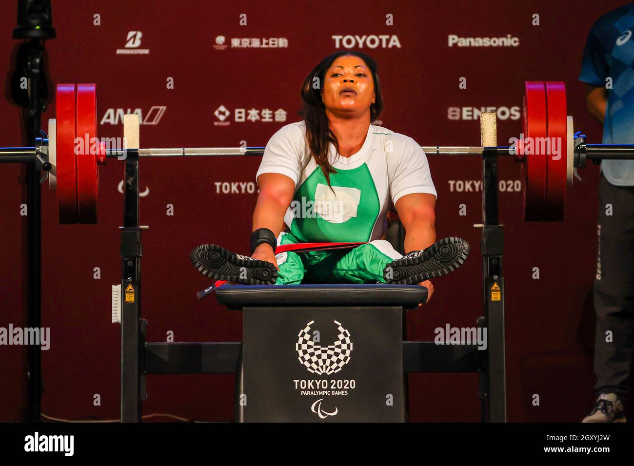 Tokyo, Japan. 2021 August 28th. Para powerlifting Women's up to 61 Kg ...