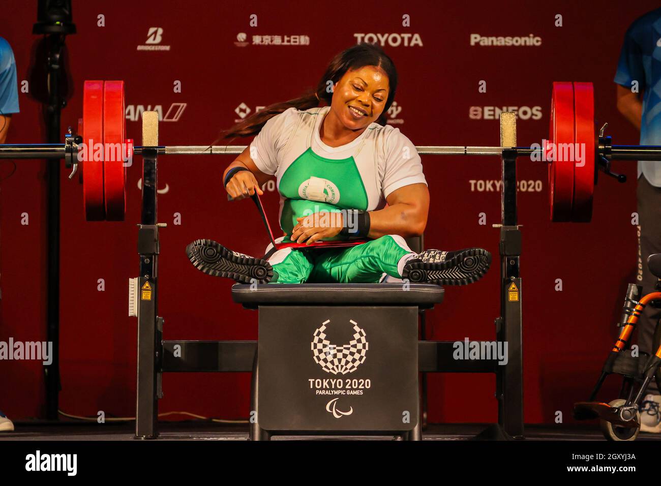 Tokyo, Japan. 2021 August 28th. Para powerlifting Women's up to 61 Kg ...