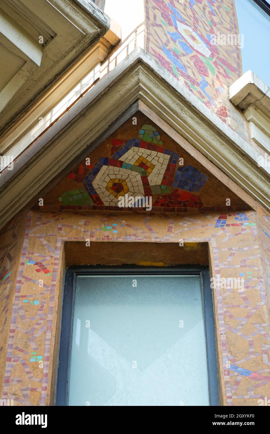 Paris, Art Deco Architektur, Rue Froidevaux 21-23, Atelierhaus von Georges Grimbert, 1929 ...