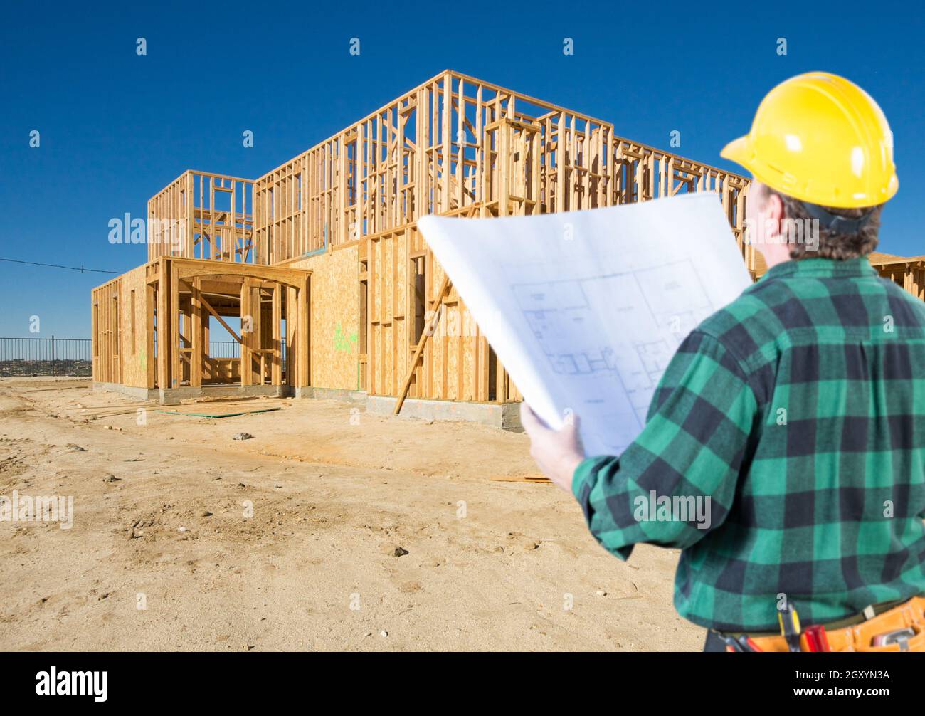Home framing plans hi-res stock photography and images - Alamy