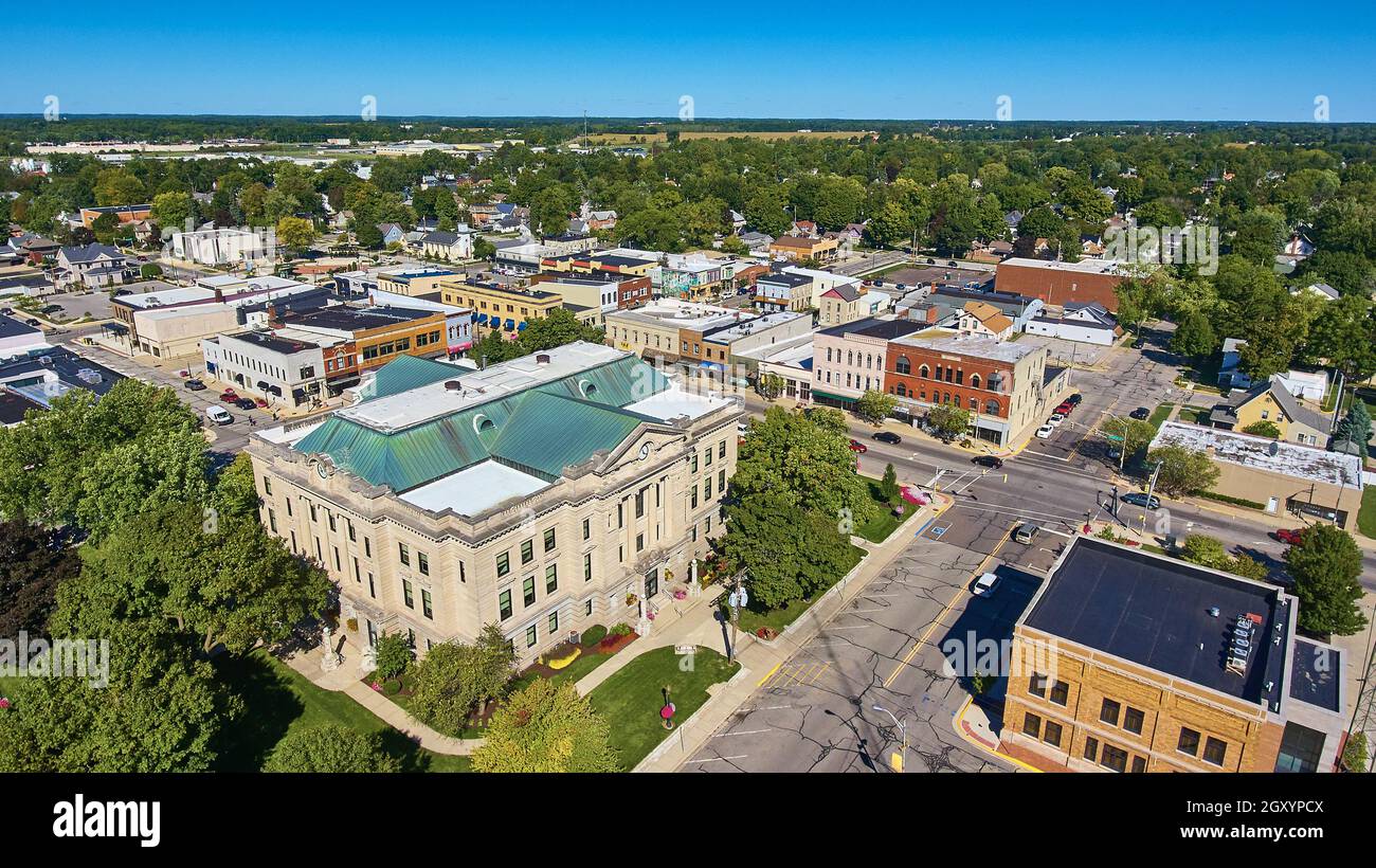 Aerial view old courthouse hi-res stock photography and images - Alamy