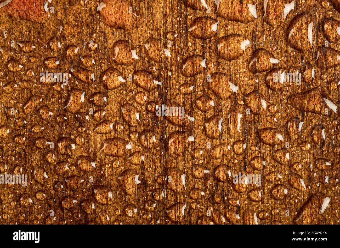 Water drops on wood texture background Stock Photo - Alamy