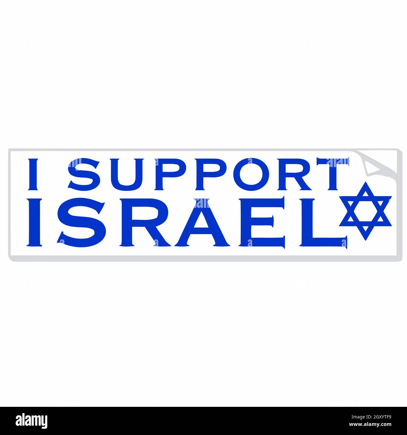 i support israel love peace illustration Stock Photo - Alamy