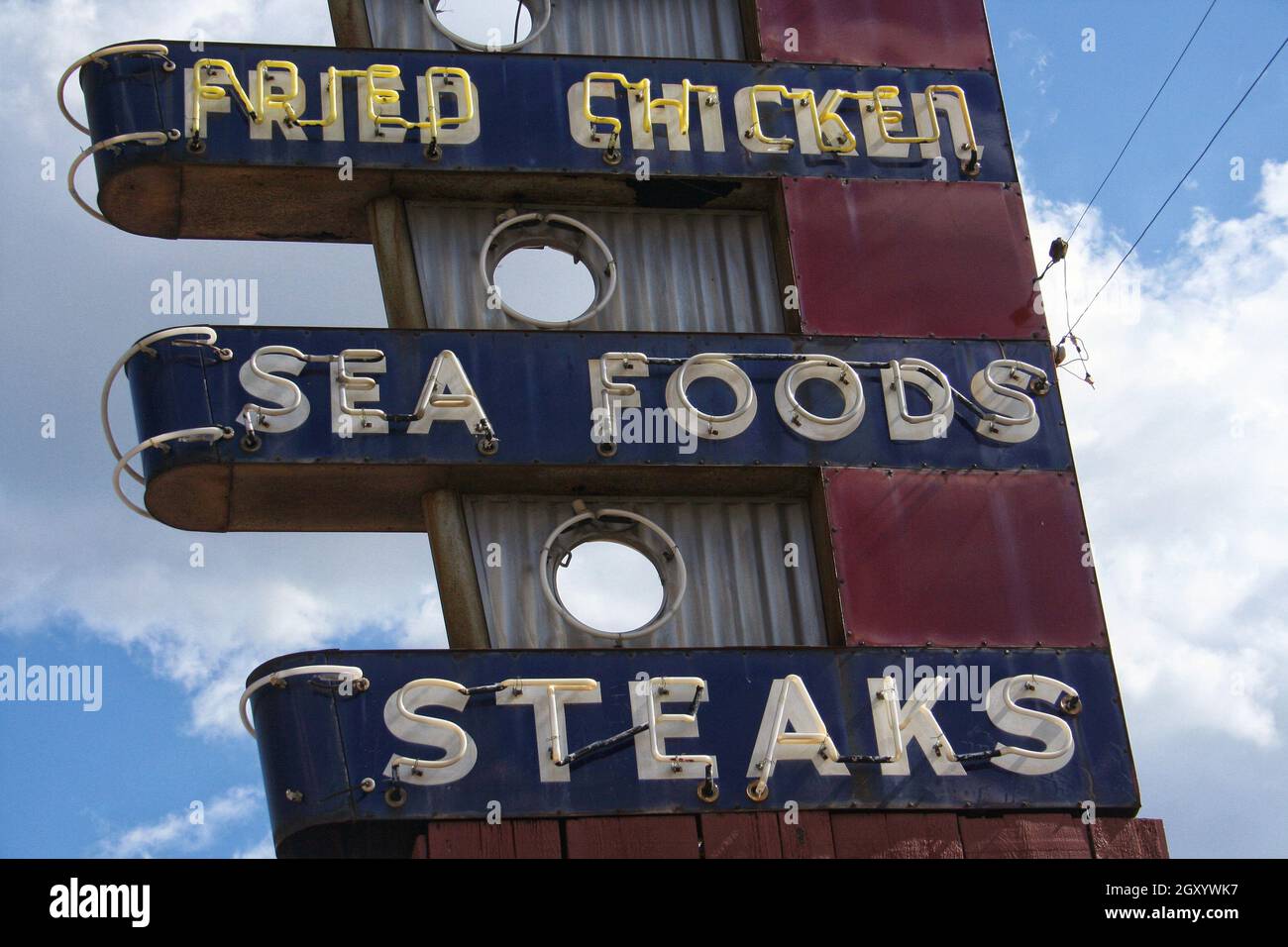 Vintage Restaurant Sign Stock Photo - Alamy