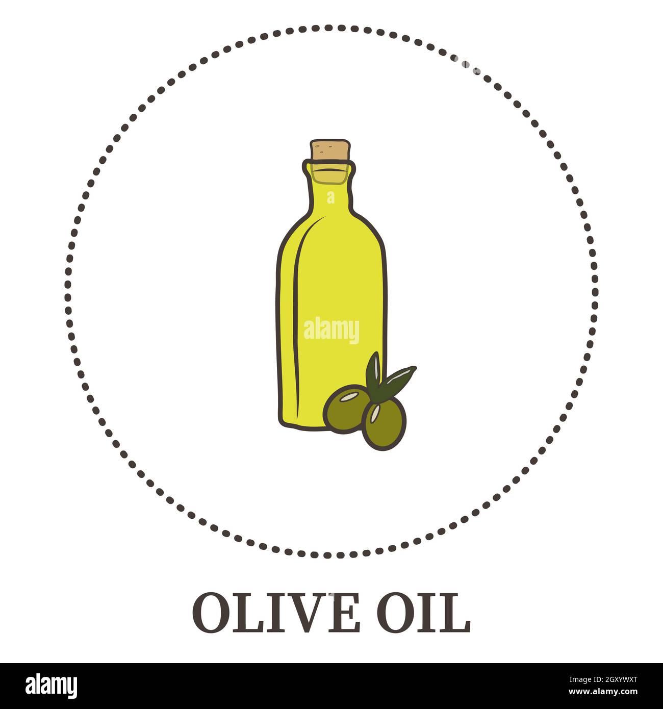 Abstract olive oil on white background - Vector illustration Stock ...