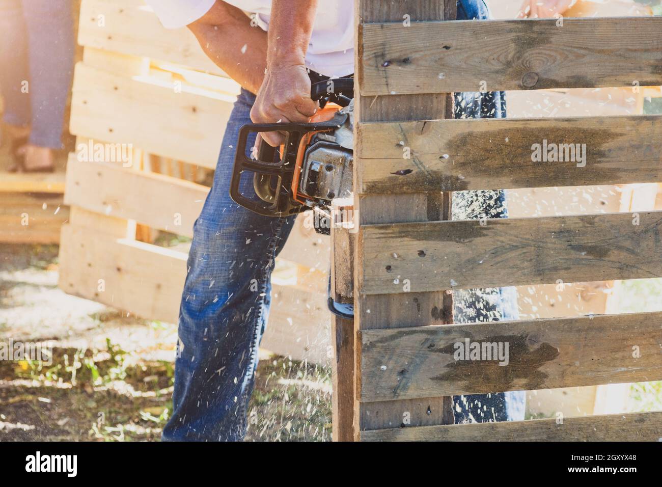 Hand chainsaw carpentry tool hi-res stock photography and images - Alamy