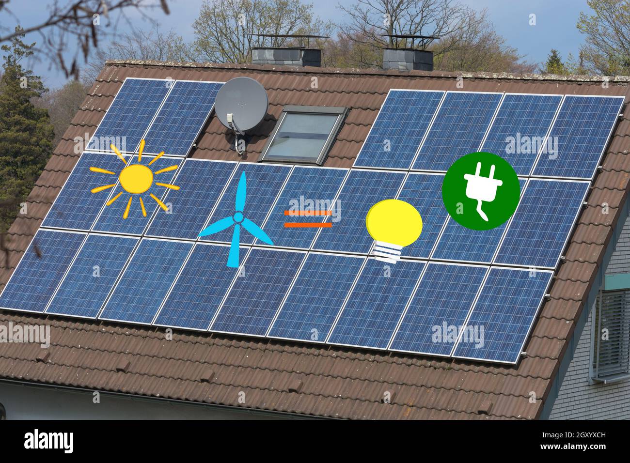 Solar panel, photovoltaic, alternative power source - concept of ...