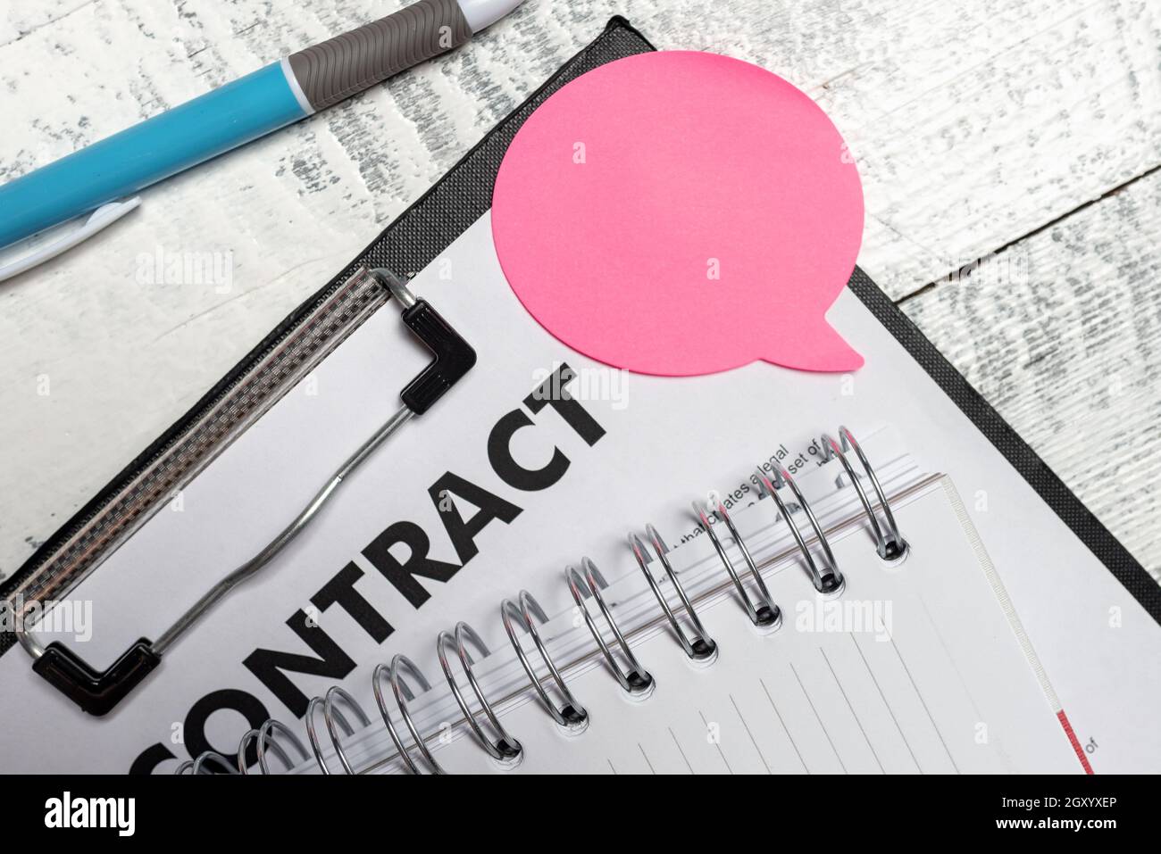 Drafting New Contract Creating Agreement Message Taking Important Notes ...