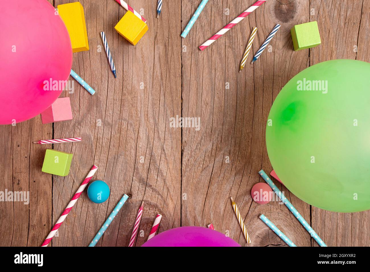 Colorful Birthday Party Designs Bright Celebration Planning Ideas Stock ...