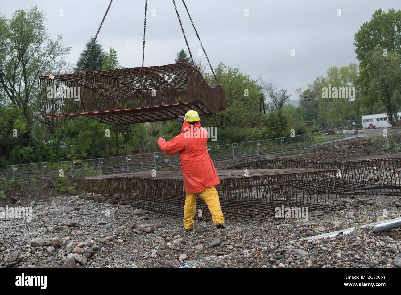 construction worker at a building site, employee in construction ...