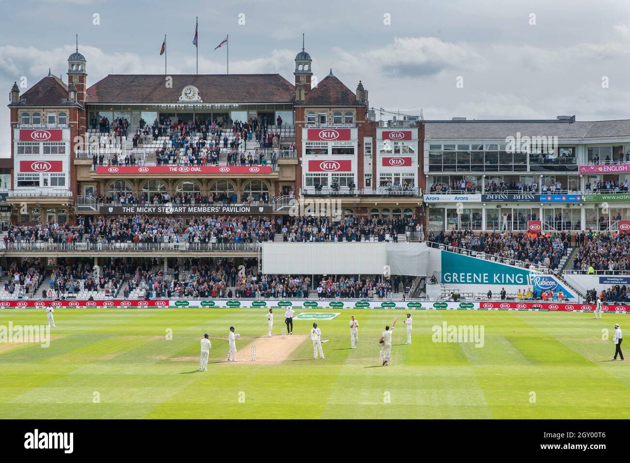 England’s Alastair Cook celebrates scoring 100 during his final test ...