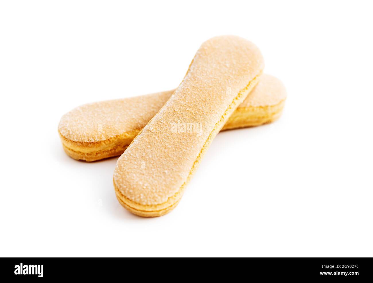 Italian cookie savoiardi. Sweet biscuits. Sponge cookies tiramisu ...