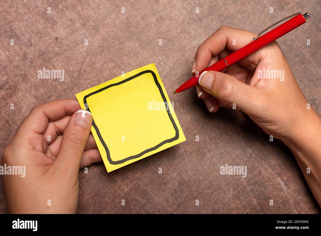 Writing Important Notes Drawing New Design Composing Letter Ideas Stock ...