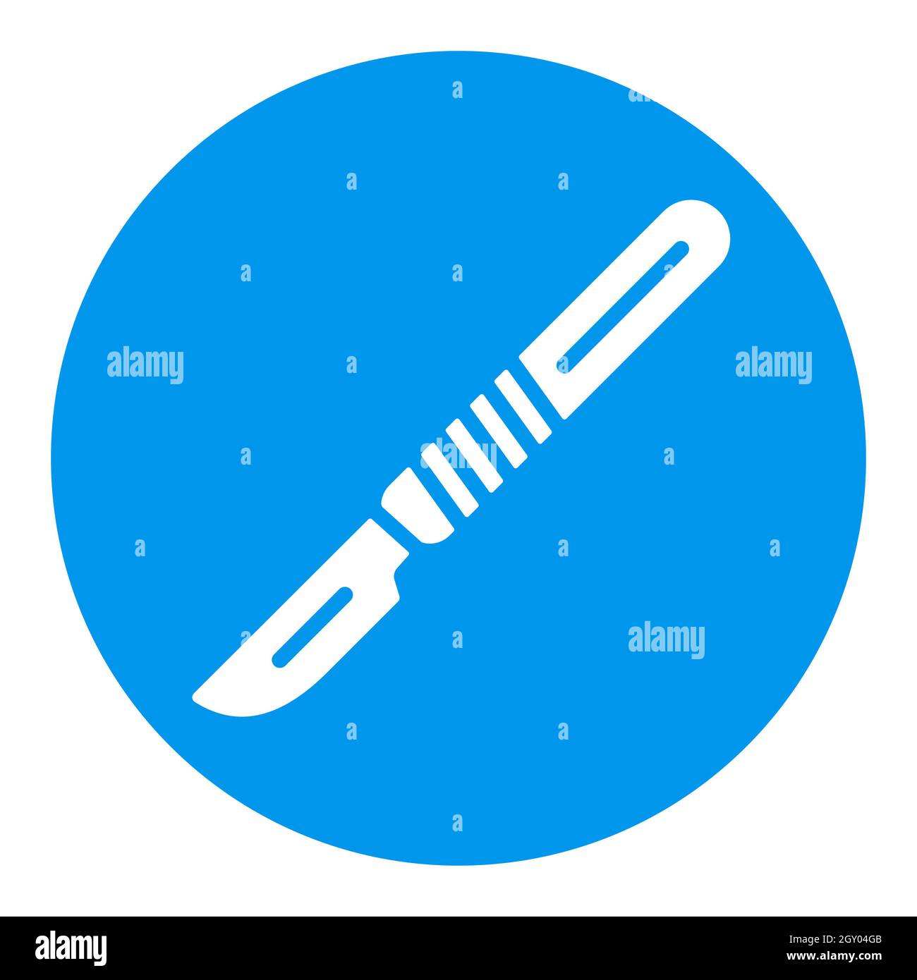 Surgical tools for operations scalpel vector white glyph icon. Medicine ...