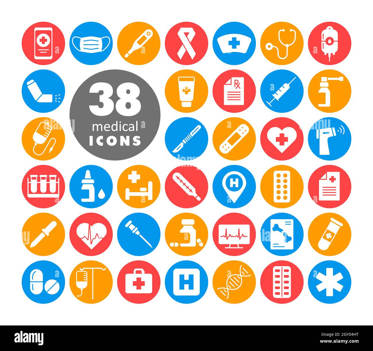Medical vector white glyph icons set. Medicine and healthcare, medical ...