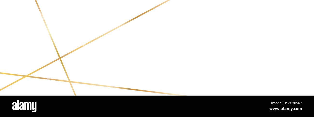Abstract white background with golden lines - Vector illustration Stock ...