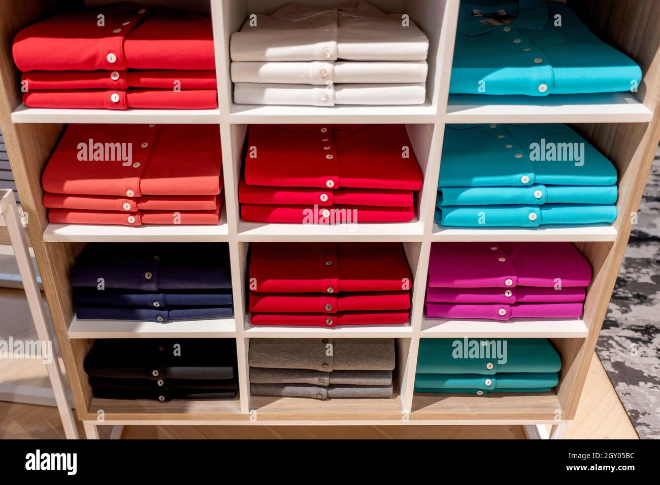 Clothes Shop Costume Dress Fashion Store Style Concept Clothes folded ...