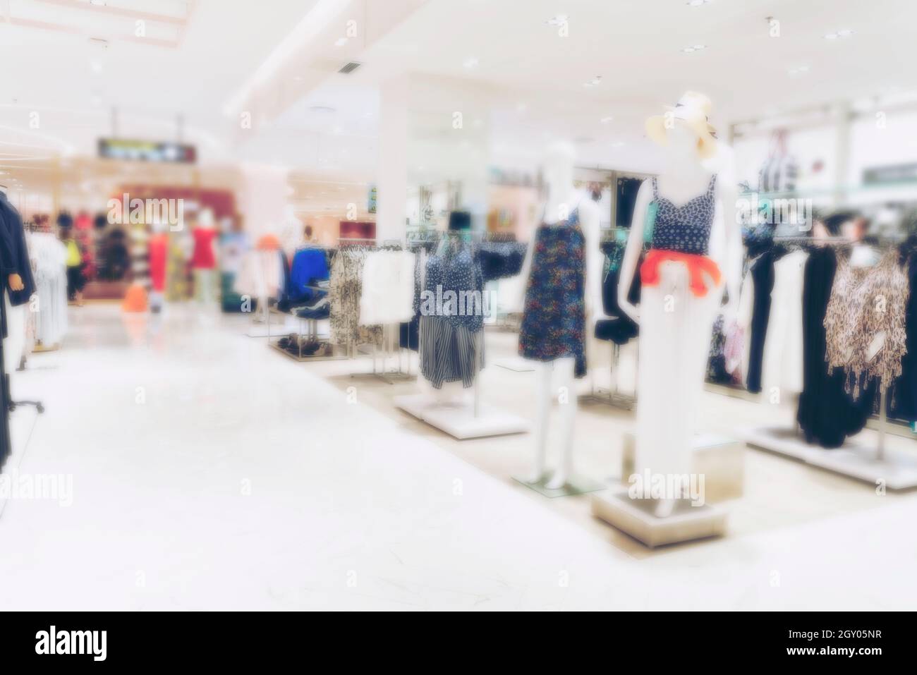 Clothes Shop Costume Dress Fashion Store Style Concept Clothes hanging ...