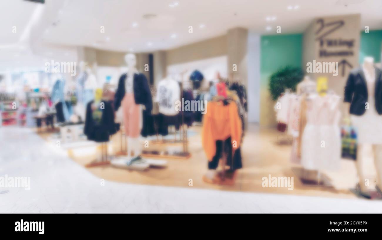 Clothes Shop Costume Dress Fashion Store Style Concept Clothes hanging ...