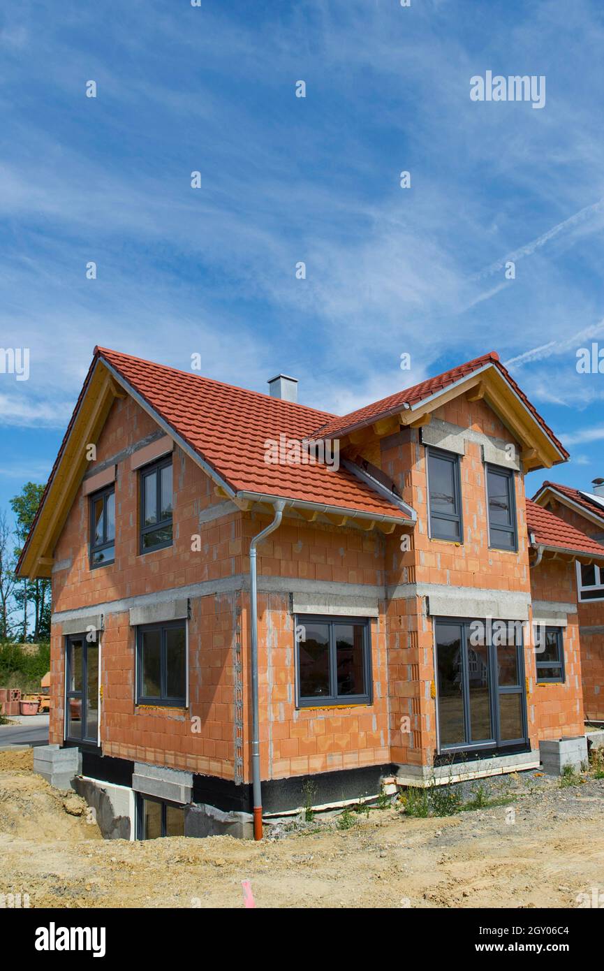 building of single-family houses, Germany Stock Photo - Alamy