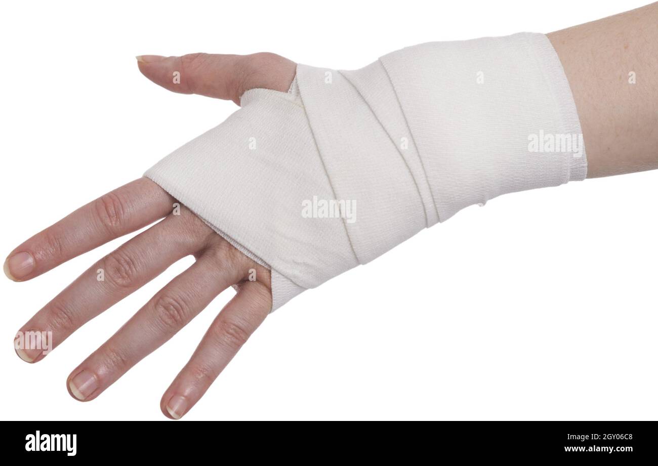 hand with a strapping Stock Photo - Alamy