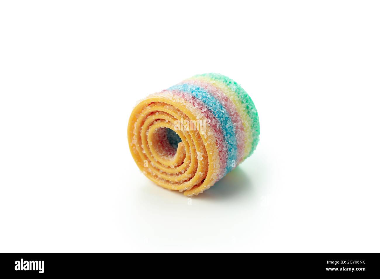 Tasty gummy candy isolated on white background Stock Photo - Alamy