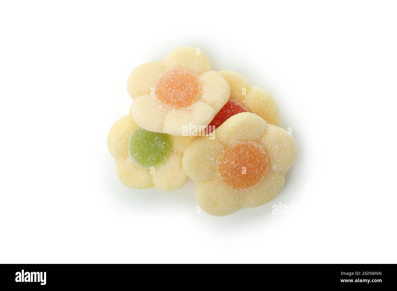 Tasty gummy candies isolated on white background Stock Photo - Alamy
