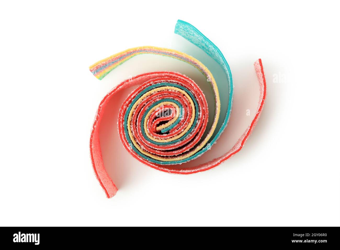 Tasty gummy candy isolated on white background Stock Photo - Alamy