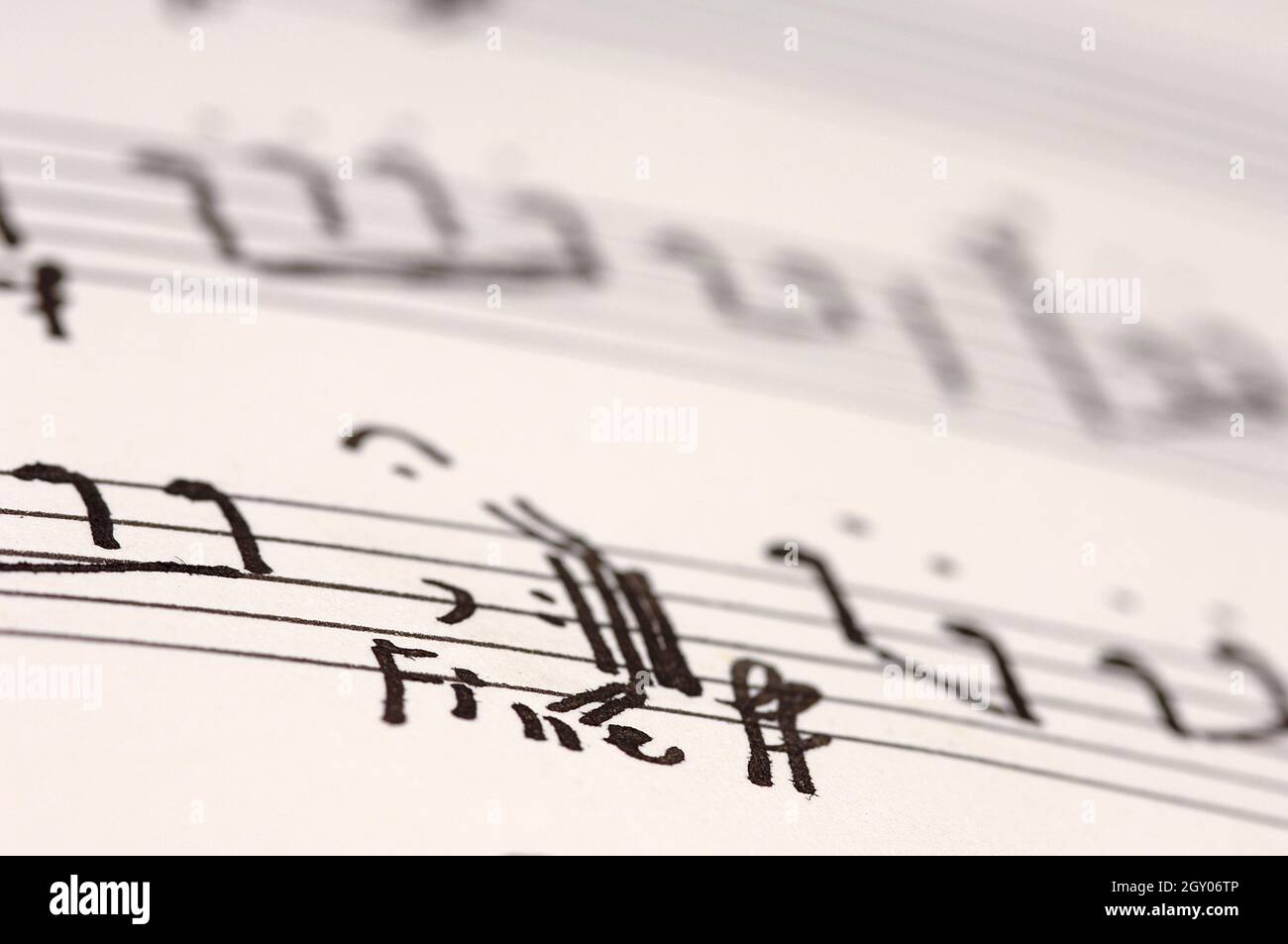 Handwritten sheet music hi-res stock photography and images - Alamy