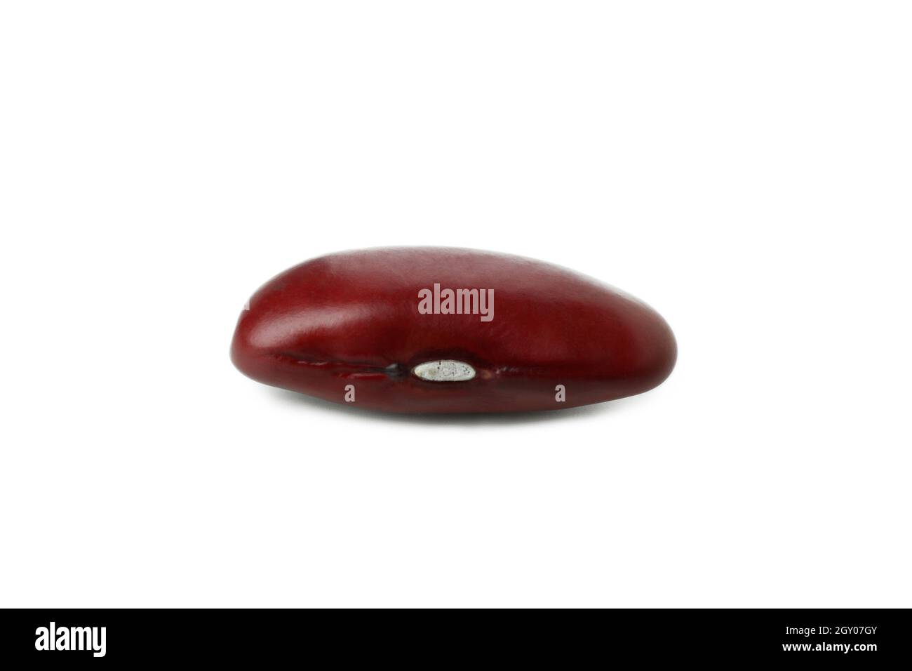 One red bean isolated on white background Stock Photo - Alamy