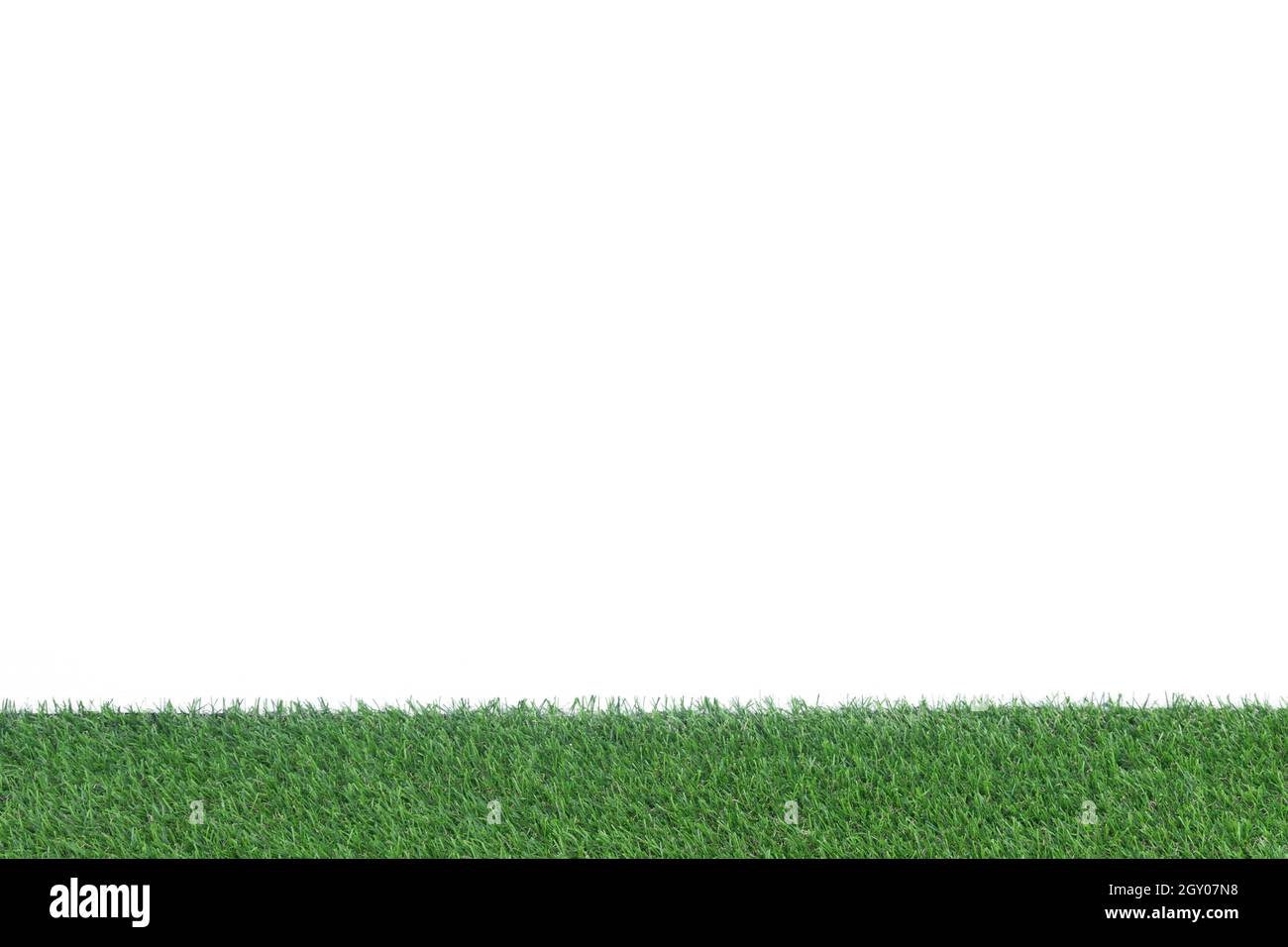 Green grass floor with white background, Mockup for design Stock Photo ...