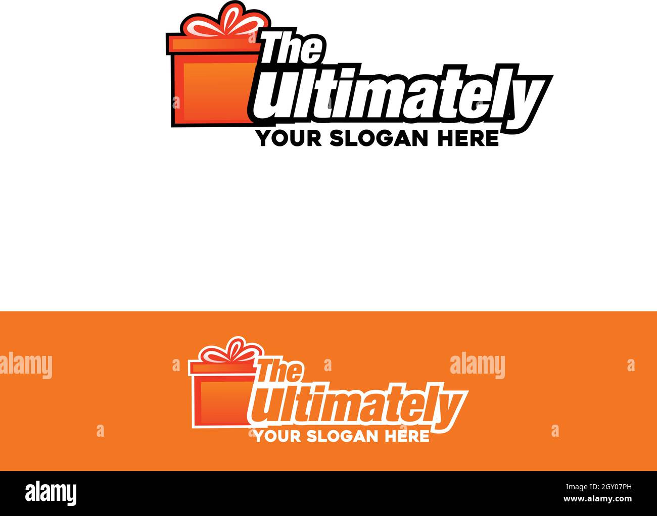 Modern gift box logo design Stock Vector Image & Art - Alamy