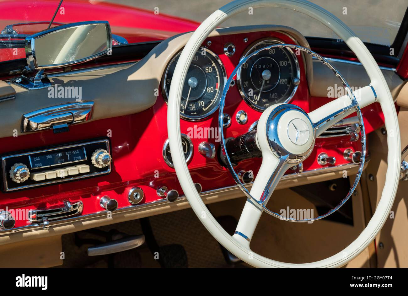 Mercedes car interior steering wheel hi-res stock photography and ...