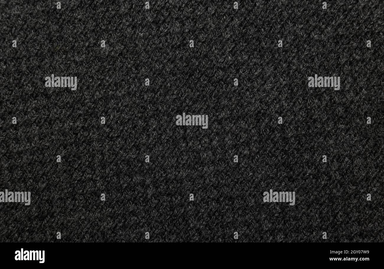 Black fabric texture, Cloth pattern background Stock Photo - Alamy