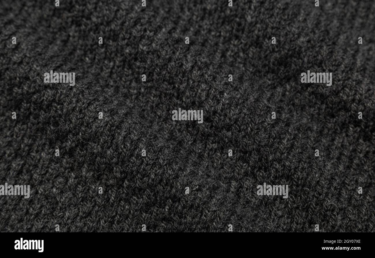 Black fabric texture, Cloth pattern background Stock Photo - Alamy