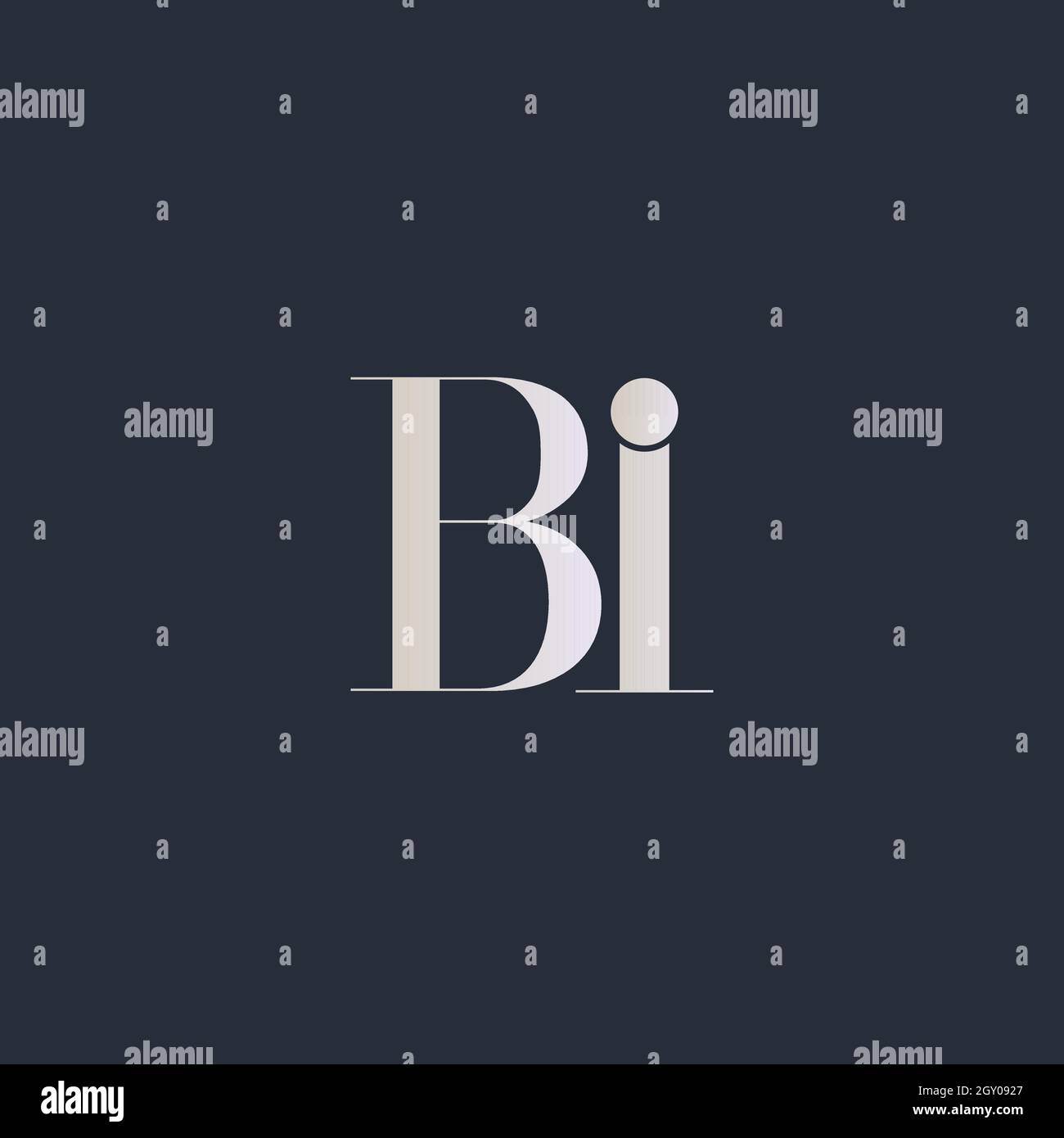 Initial BI uppercase letter icon logo Stock Vector Image & Art - Alamy