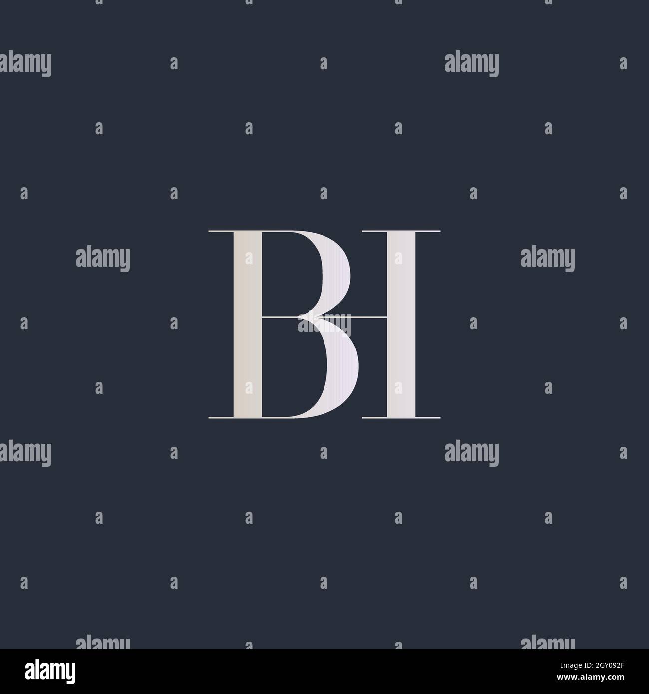 Initial BH uppercase letter icon logo Stock Vector Image & Art - Alamy