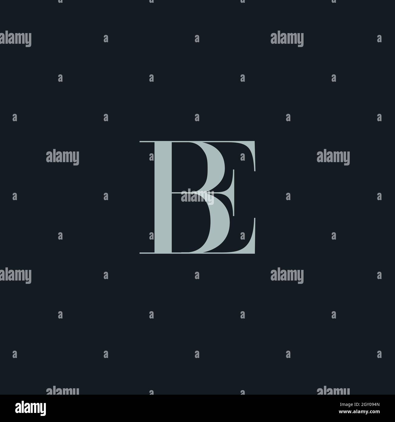 Initial BE uppercase letter icon logo Stock Vector Image & Art - Alamy
