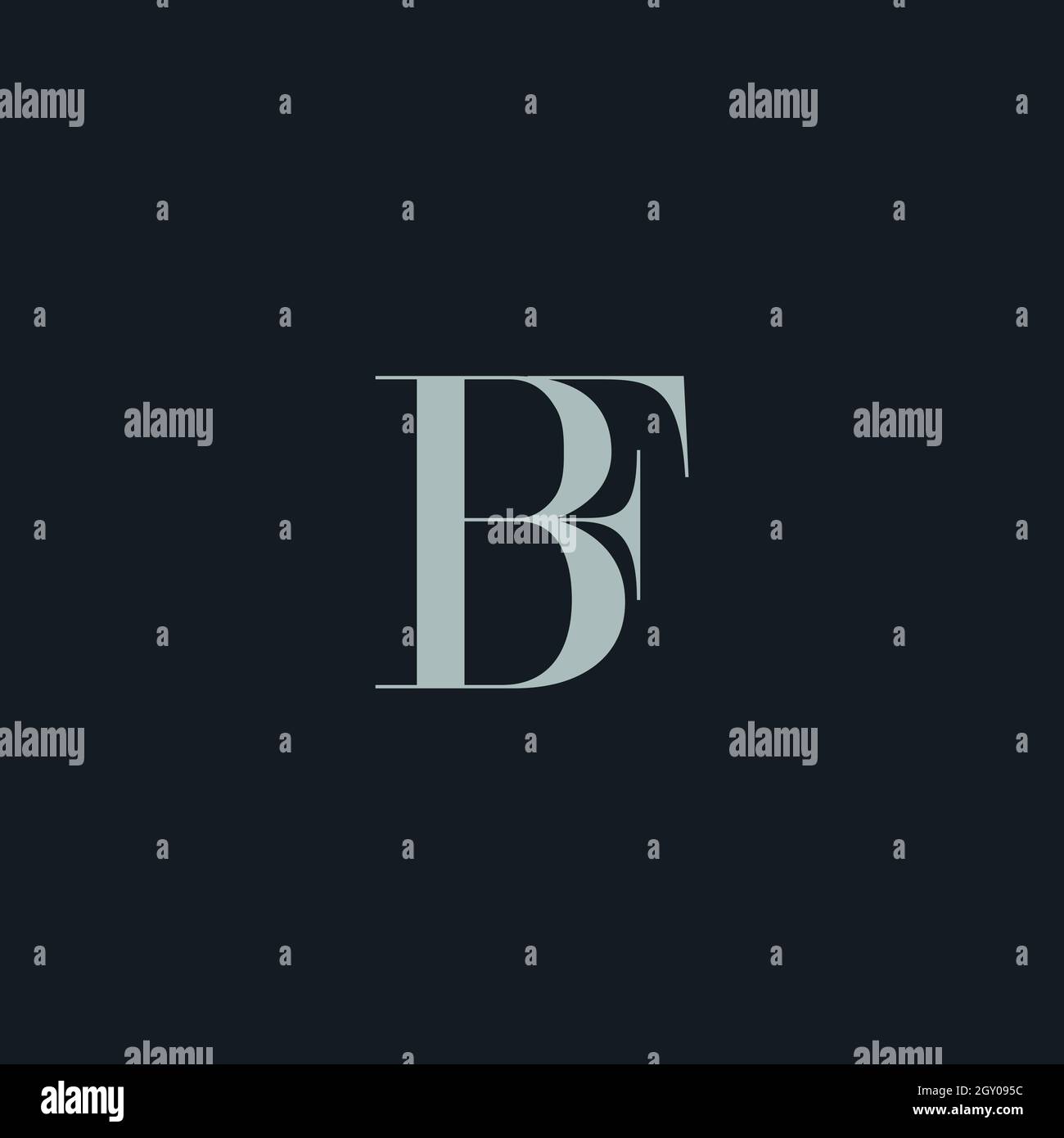 Initial BF uppercase letter icon logo Stock Vector Image & Art - Alamy