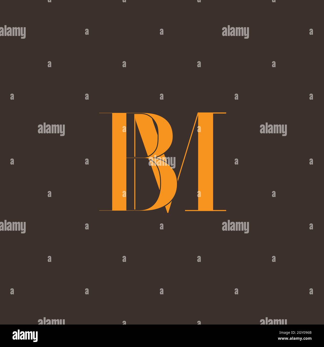 Initial BM or MB uppercase letter icon logo Stock Vector Image & Art ...