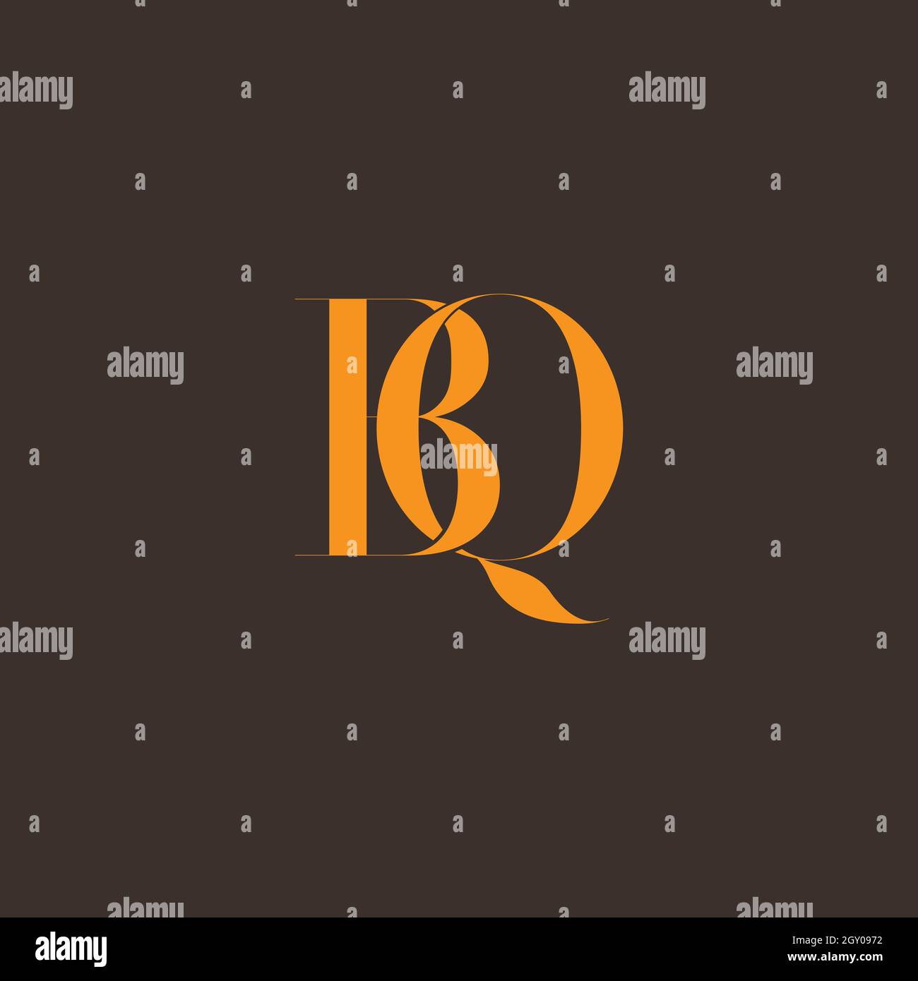 Initial BQ uppercase letter icon logo Stock Vector Image & Art - Alamy