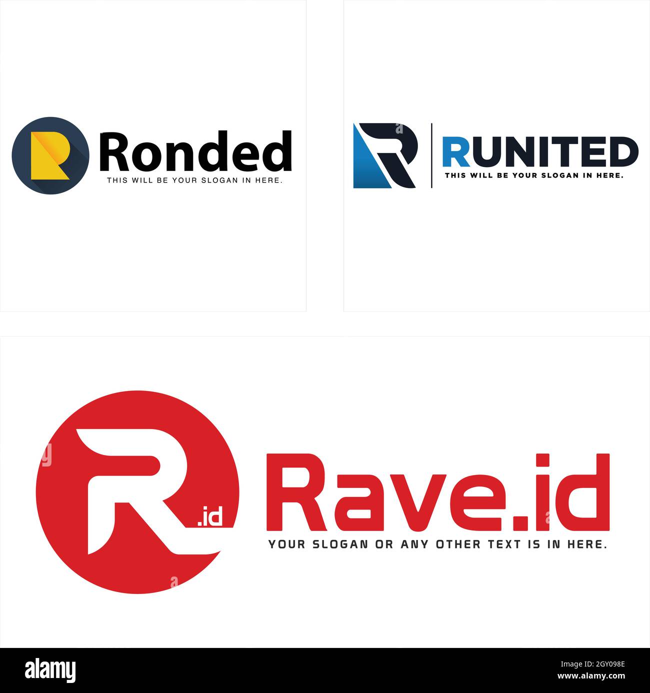 Set of initial letter icon logo design Stock Vector Image & Art - Alamy