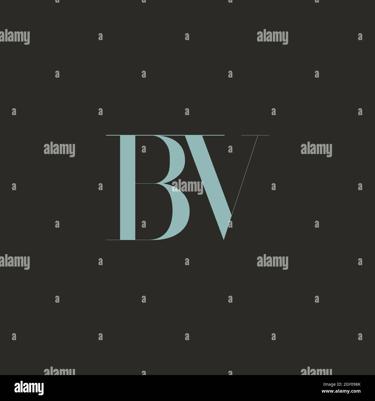 Initial bv Stock Vector Images - Alamy