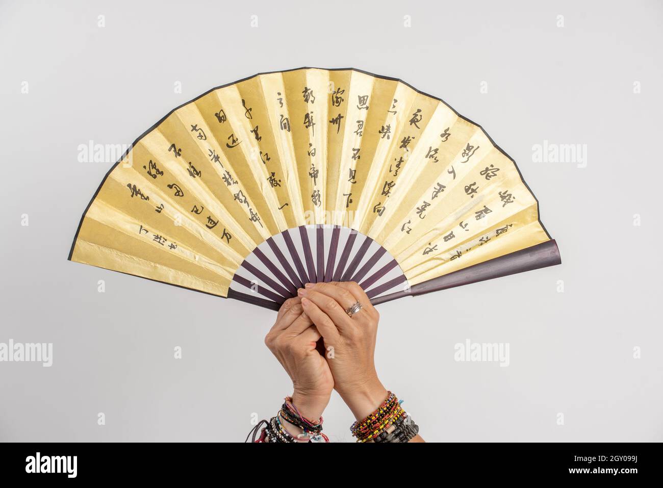traditional Chinese or Japanese hand fan Stock Photo - Alamy