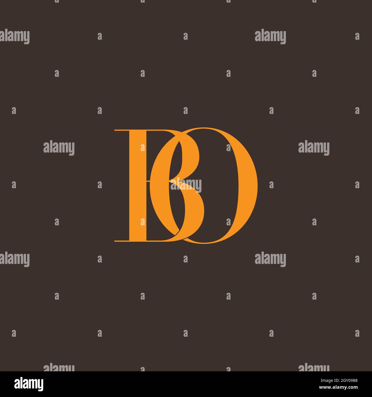 Initial BO uppercase letter icon logo Stock Vector Image & Art - Alamy