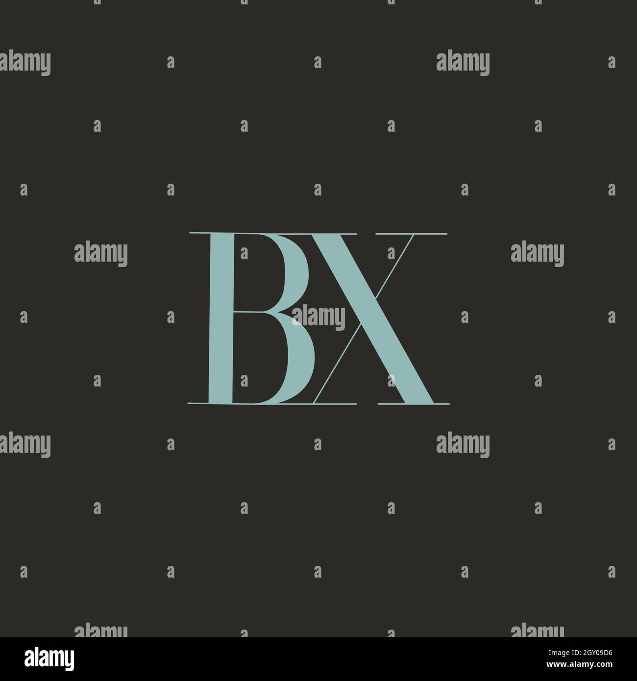 Initial BX uppercase letter icon logo Stock Vector Image & Art - Alamy