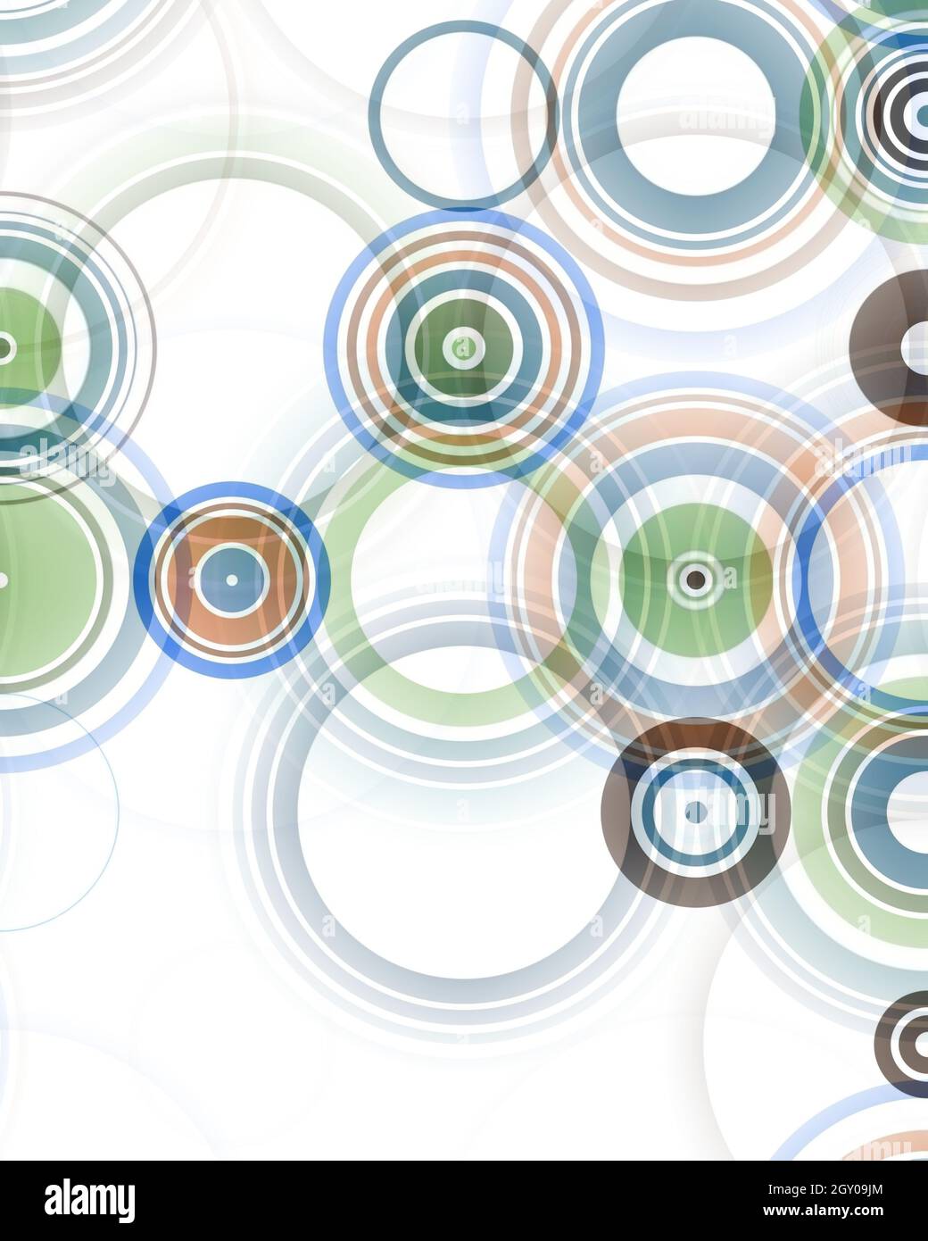 Illustration of an abstract seamless rings pattern Stock Photo - Alamy